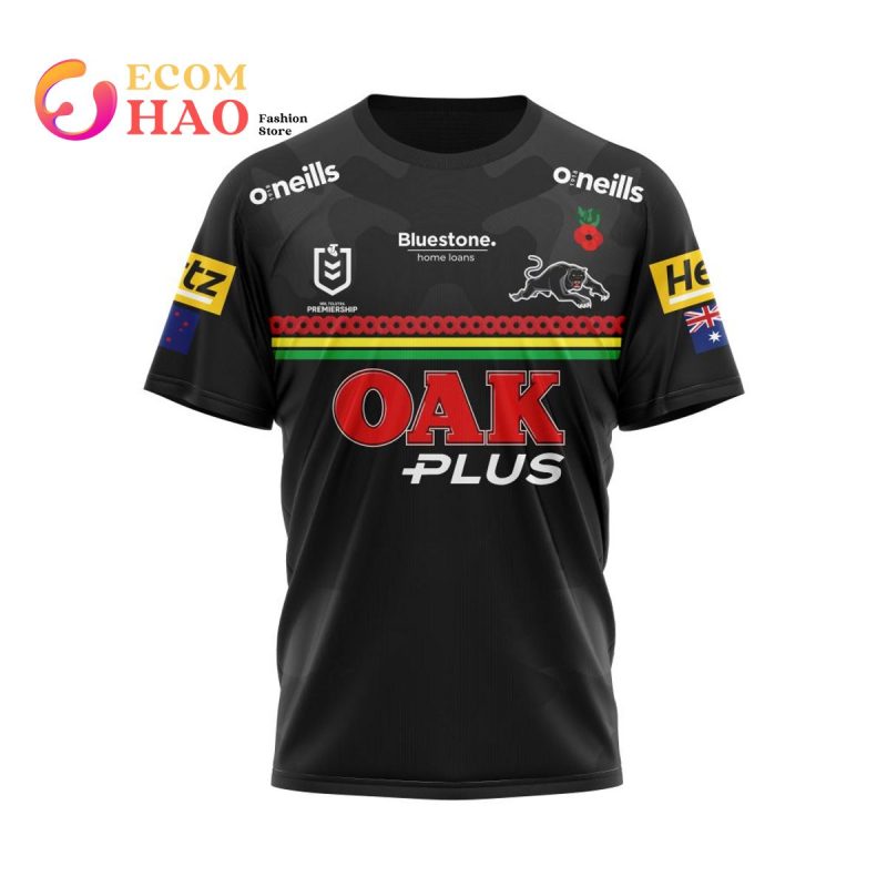 NRL Penrith Panthers Specialized Anzac Day Kits 2022 3D Hoodie ...
