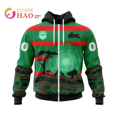 NRL 3D Premium Baseball Jacket South Sydney Rabbitohs - Ecomhao Store
