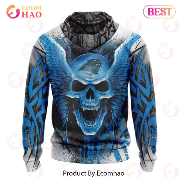 NFL Carolina Panthers Special Kits With Skull Art 3D Hoodie - Ecomhao Store