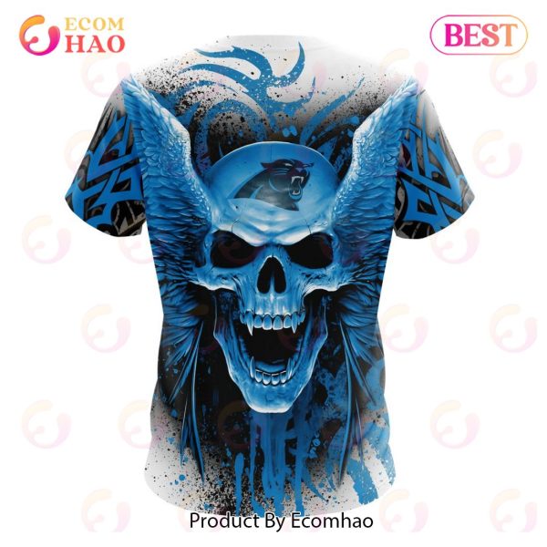 NFL Carolina Panthers Special Kits With Skull Art 3D Hoodie - Ecomhao Store