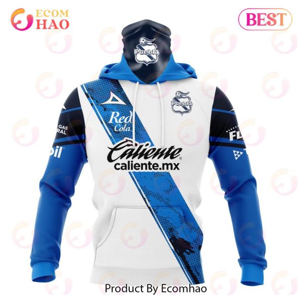 LIGA MX Club Puebla Home Kits 2022 2023 3D Hoodie - Ecomhao Store