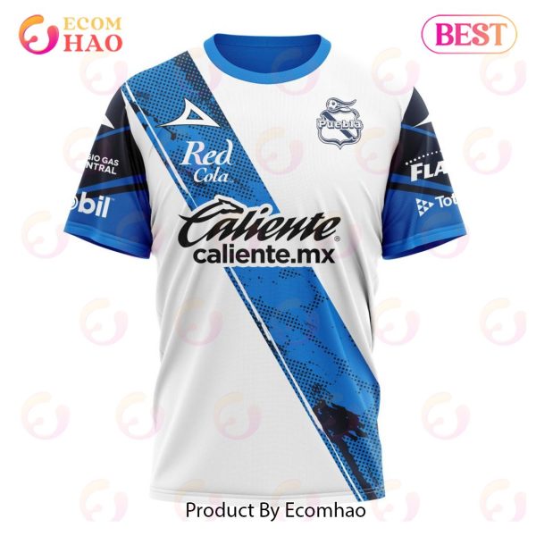 LIGA MX Club Puebla Home Kits 2022 2023 3D Hoodie - Ecomhao Store