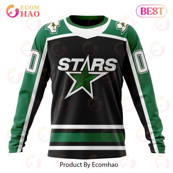 NHL Dallas Stars Reverse Retro Kits 2022 3D Hoodie - Ecomhao Store