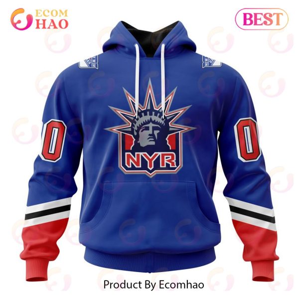 NHL New York Rangers Reverse Retro Kits 2022 3D Hoodie - Ecomhao Store