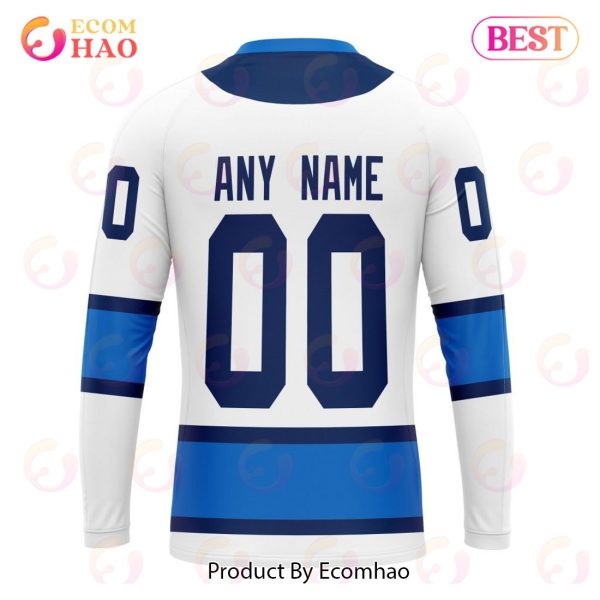 NHL Winnipeg Jets Reverse Retro Kits 2022 3D Hoodie - Ecomhao Store