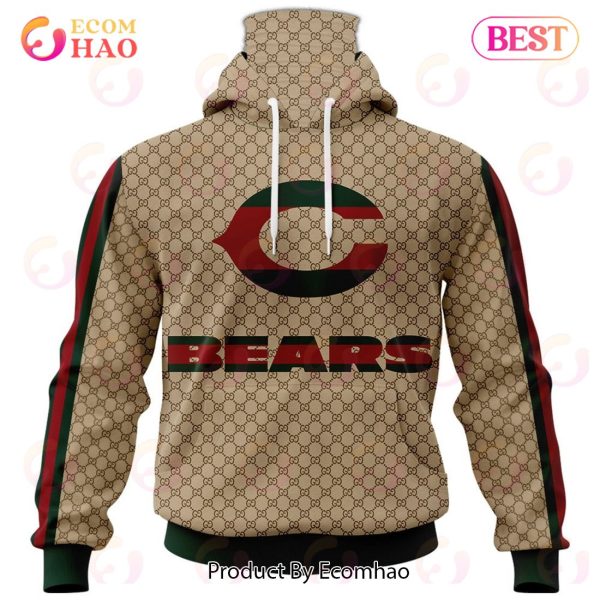NFL Bears Specialized Design In GC Style 3D Gucci Hoodie - Ecomhao Store