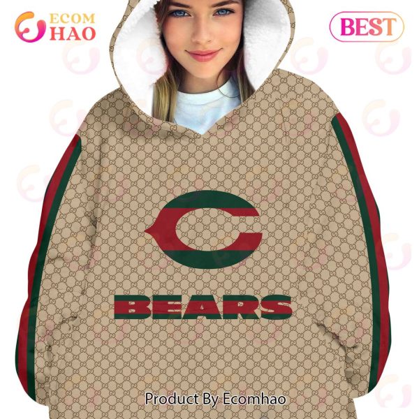 NFL Bears Specialized Design In GC Style 3D Gucci Hoodie - Ecomhao Store