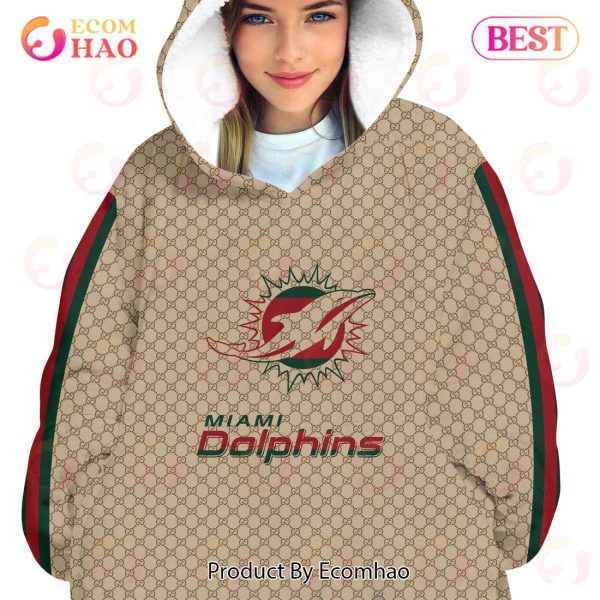 NFL Dolphins Specialized Design In GC Style 3D Gucci Hoodie - Ecomhao Store