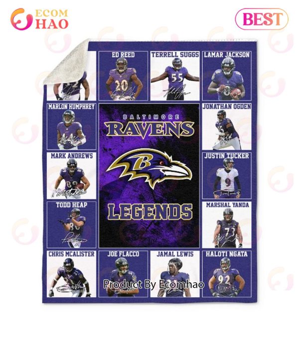 NHL Baltimore Ravens Legends Fleece Blanket - Ecomhao Store