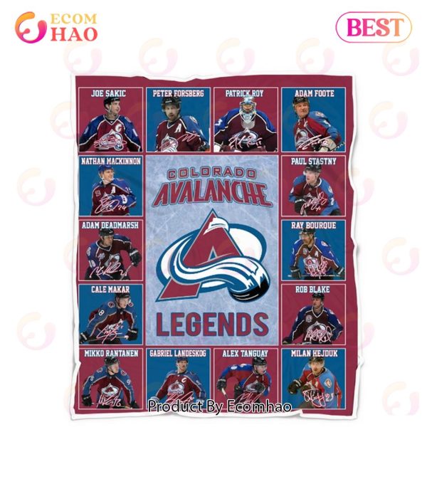 NHL Colorado Avalanche Legends Fleece Blanket - Ecomhao Store