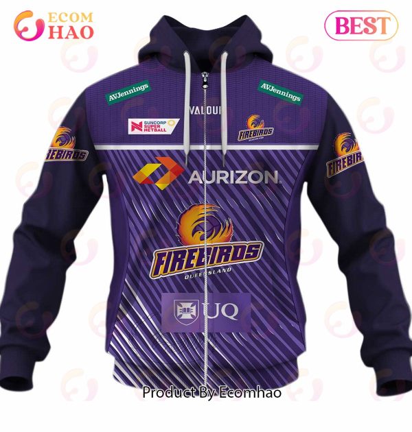 Personalized Netball Queensland Firebirds Jersey 2022 3D Hoodie ...