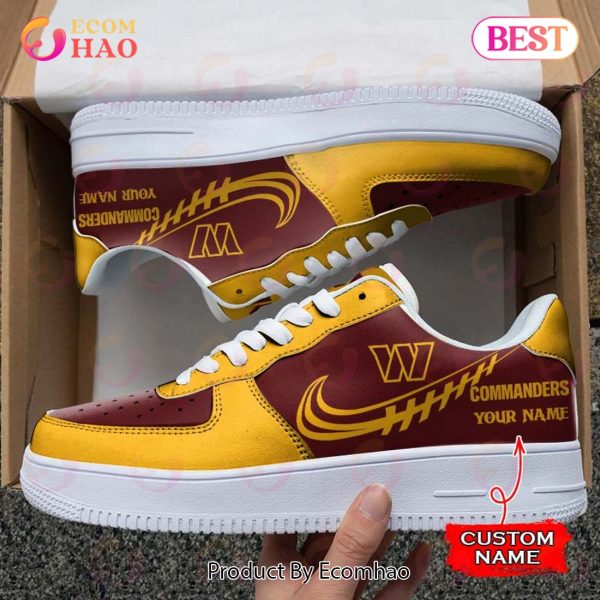 NFL Washington commanders Air Force 1 Sneaker Custom Name - Ecomhao Store