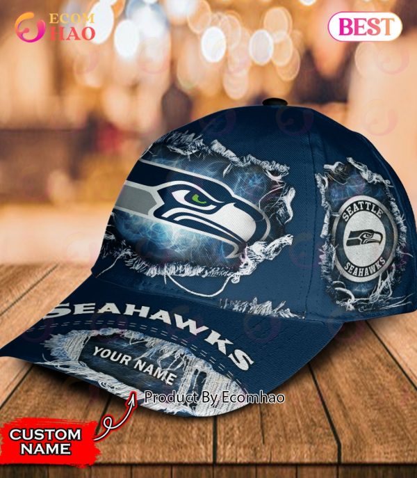 NFL Seattle Seahawks Cap Custom Name - Ecomhao Store