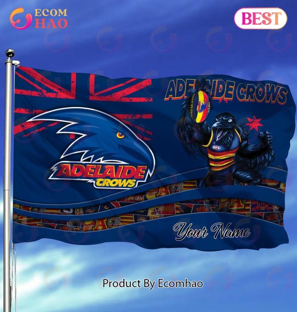 Adelaide Crows AFL Flag Custom Name - Ecomhao Store