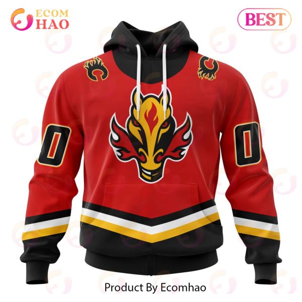 NHL Calgary Flames Special Reverse Retro Redesign 3D Hoodie - Ecomhao Store