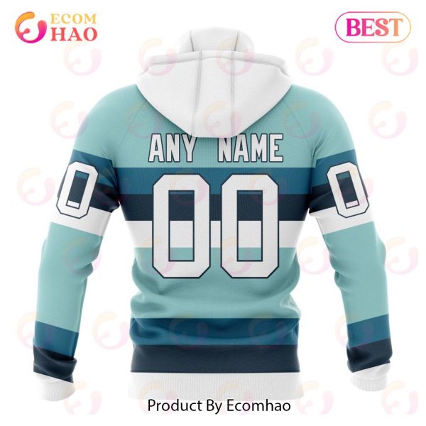NHL Seattle Kraken Special Reverse Retro Redesign 3D Hoodie - Ecomhao Store