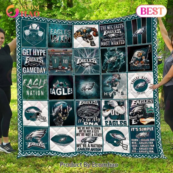 Philadelphia Eagles Quilt, Blanket NFL - Ecomhao Store