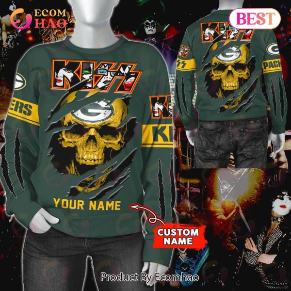 NFL Green Bay Packers Special Kiss Band Design 3D Hoodie - Ecomhao Store