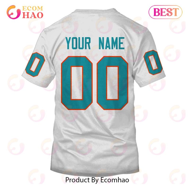 Personalize Name and Number MIAMI DOLPHINS 1970's Vintage Throwback ...