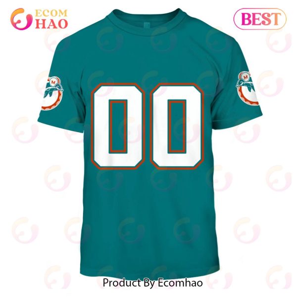 Personalize Name and Number Vintage Miami Dolphins 90s 80s Football ...