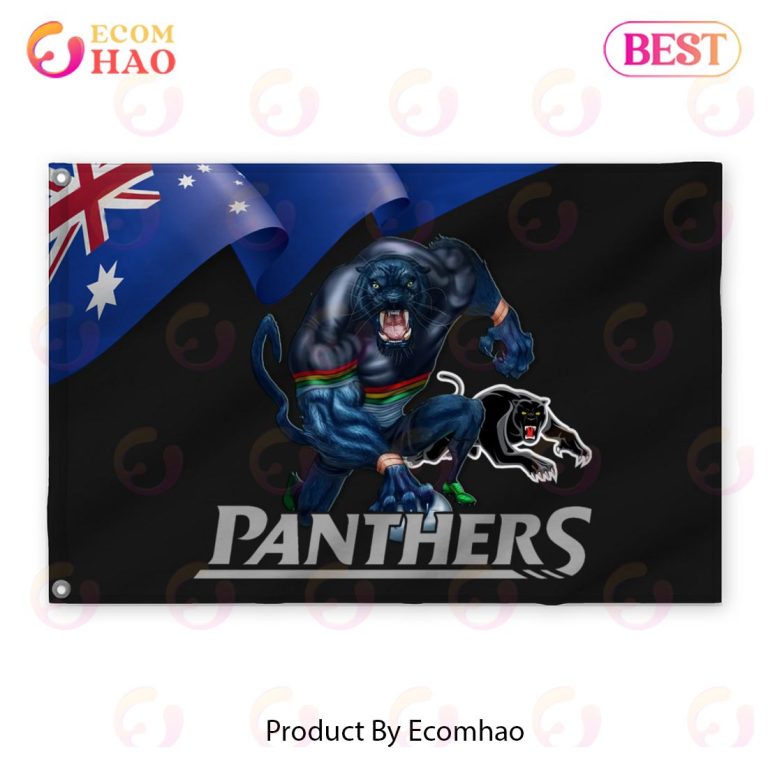NRL Penrith Panthers 3D Flag - Ecomhao Store