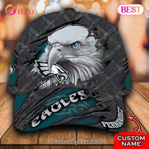 NFL Philadelphia Eagles Special Eagle Bird Design Cap Custom Name ...