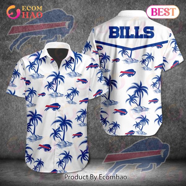 Tropical NFL Buffalo Bills Button Shirt - Ecomhao Store