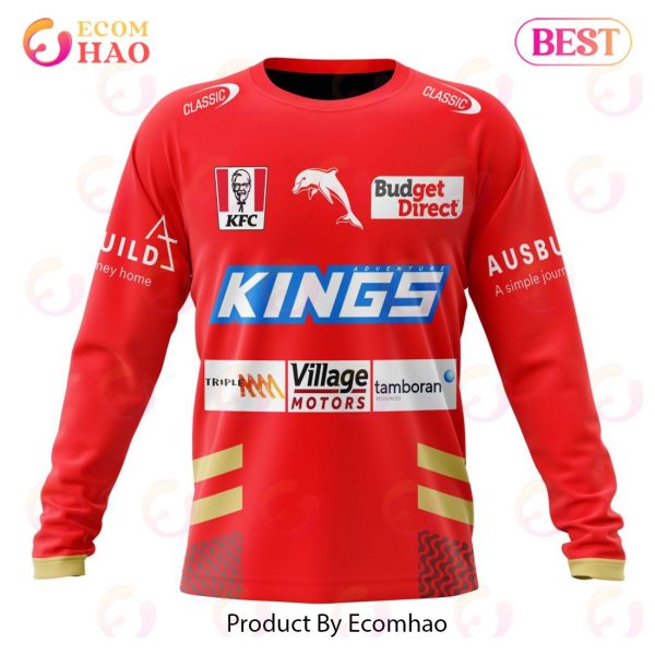 NRL Dolphins 2023 Training Red Kits - Ecomhao Store