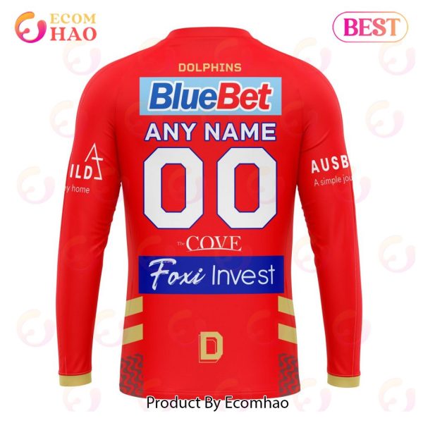 NRL Dolphins 2023 Training Red Kits - Ecomhao Store