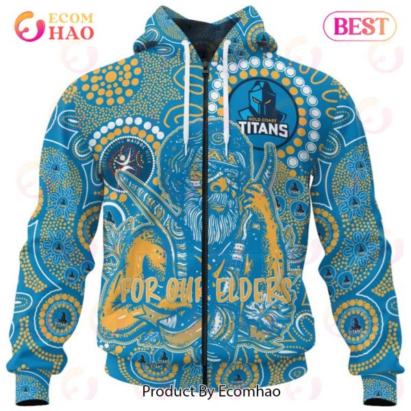 NRL Gold Coast Titans Special NAIDOC Week Man Design 3D Hoodie ...