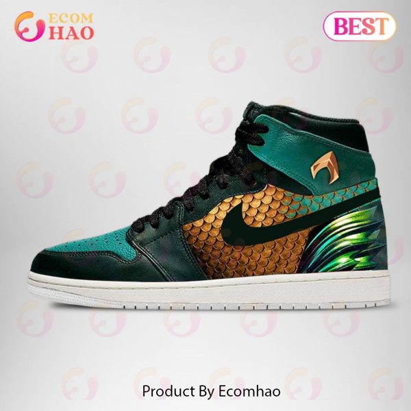 PREMIUM DC Justice League Aquaman Air Jordan 1, Hightop - Ecomhao Store
