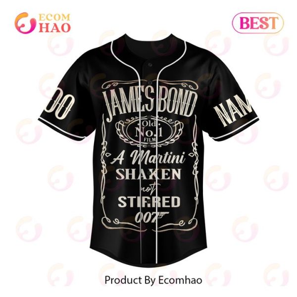 PREMIUM James Bond Connery Sean Goth Anniversary Custom Baseball Jersey ...