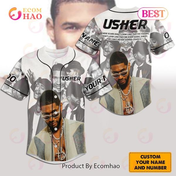 PREMIUM Usher Custom Baseball Jersey - Ecomhao Store