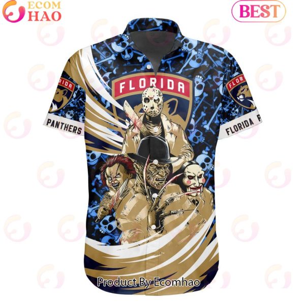 NHL Florida Panthers Special Design For Halloween Button Shirt ...