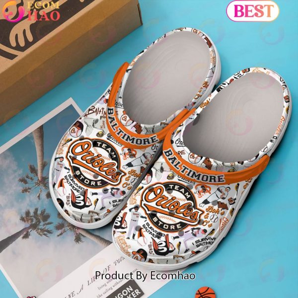 PREMIUM Crocs Baltimore Orioles Team Store Clogs - Ecomhao Store