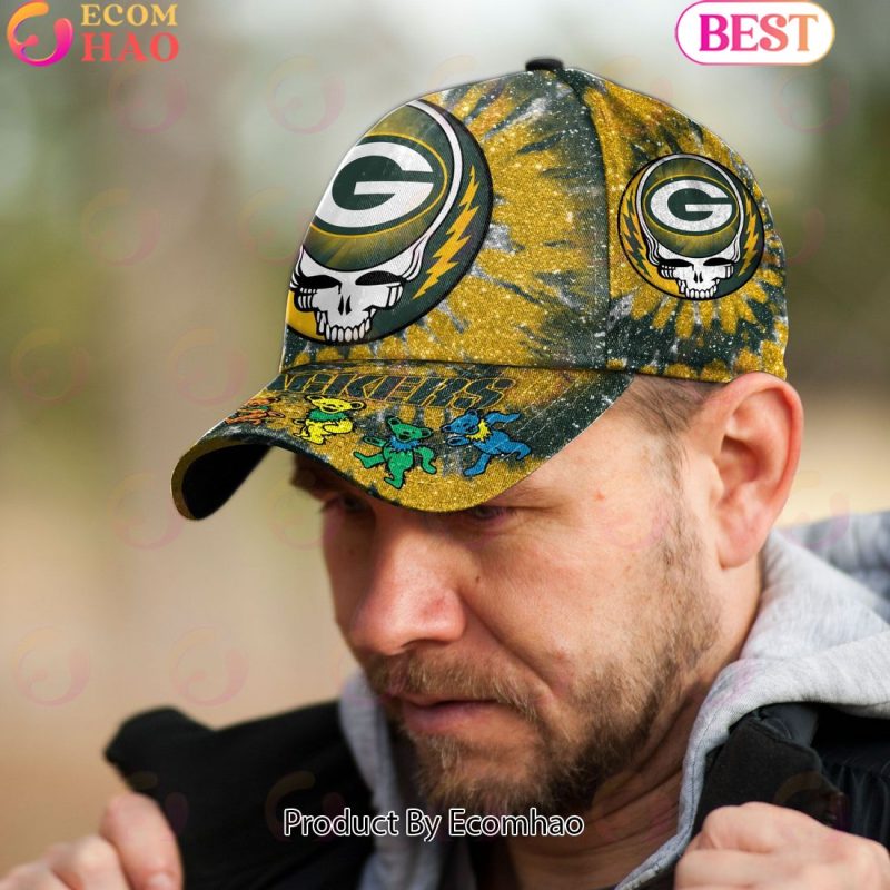 Green Bay Packers 3D Cap NFL & Grateful Dead Dancing Bears - Ecomhao Store