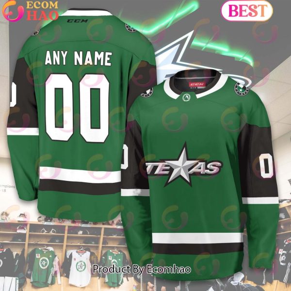 Personalized AHL Texas Stars Men's and Women Hockey Jersey 2023-2024 ...