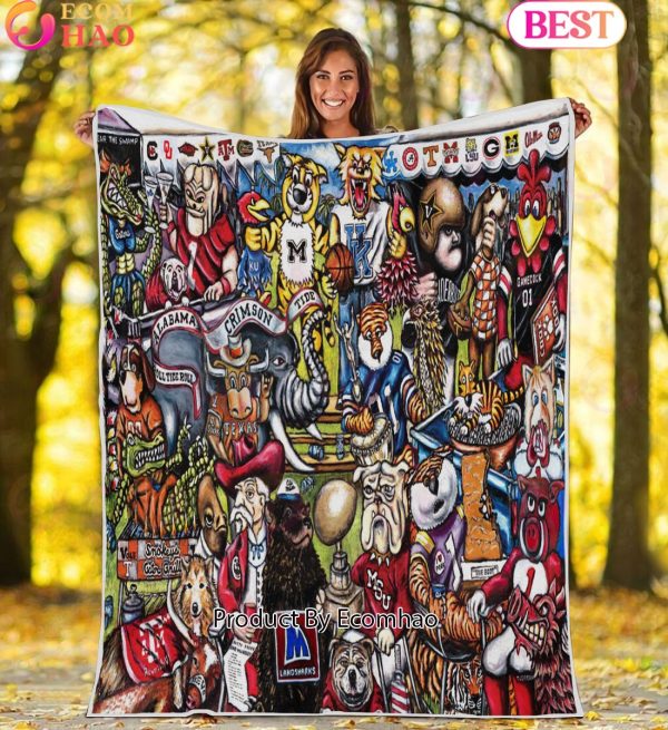 NCAA SEC Tailgate Party Tribute, Football History Legend Blanket ...