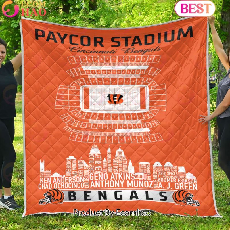 Cincinnati Bengals Quilt, Blanket NFL - Ecomhao Store