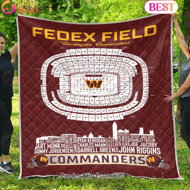 Washington Commanders Quilt, Blanket NFL - Ecomhao Store