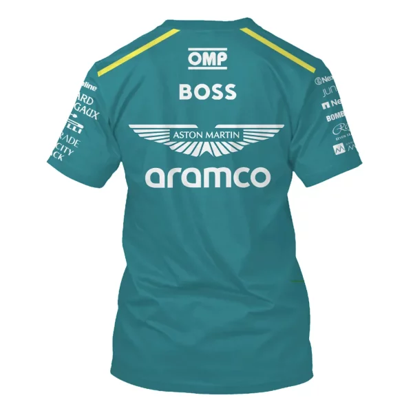 Fernando Alonso Aston Martin Aramco Formula One Team Race Suits Hoodie ...